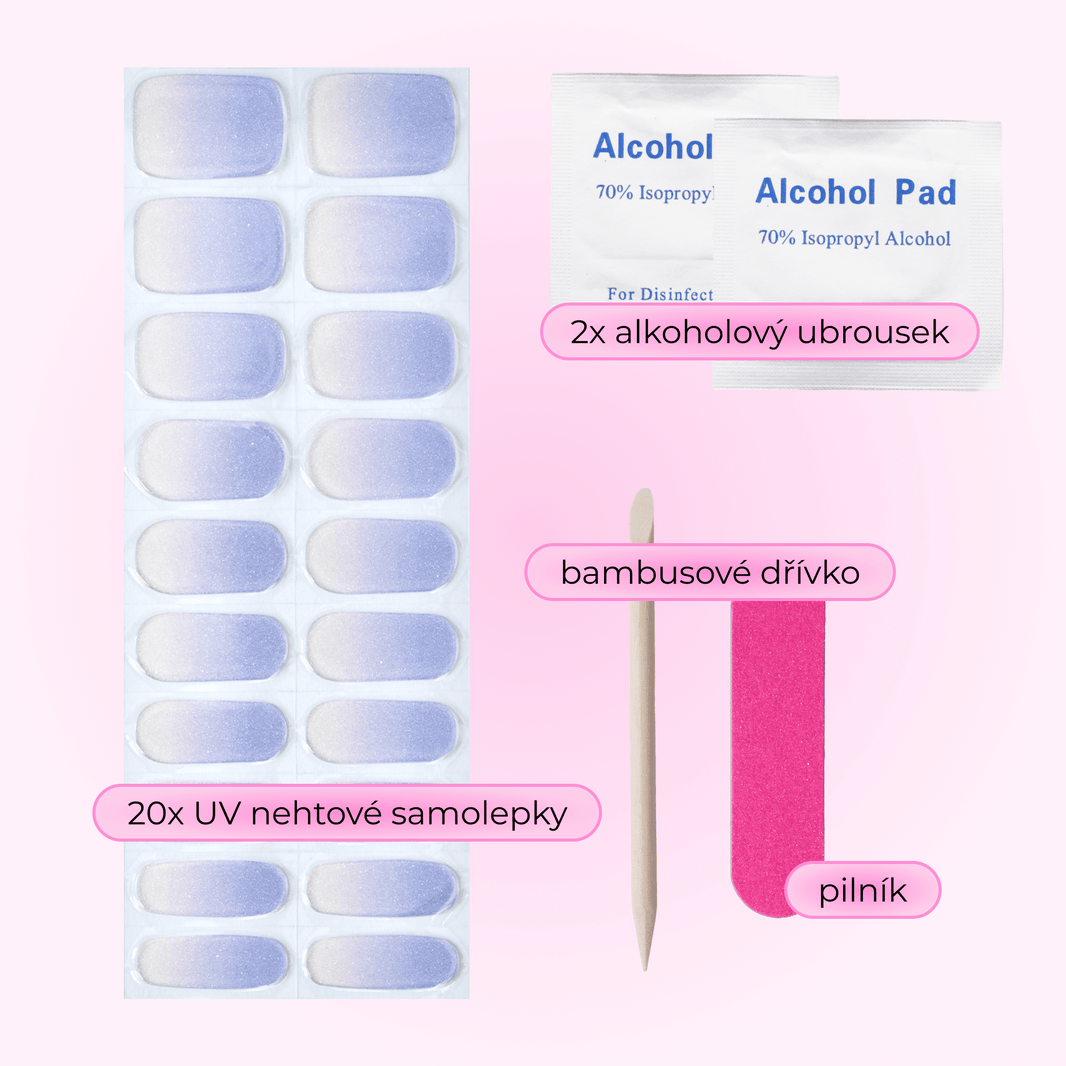 UV nehtové samolepky – Glasies